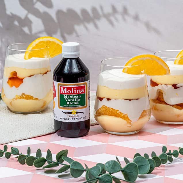 Postre de naranja para verano cremoso con vainilla | Vainilla Molina