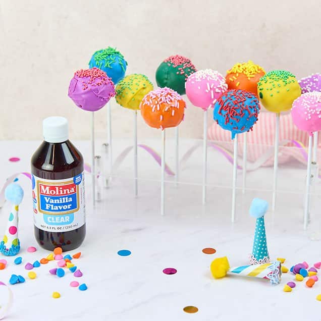 paletas de pastel cake pops | Vainilla Molina
